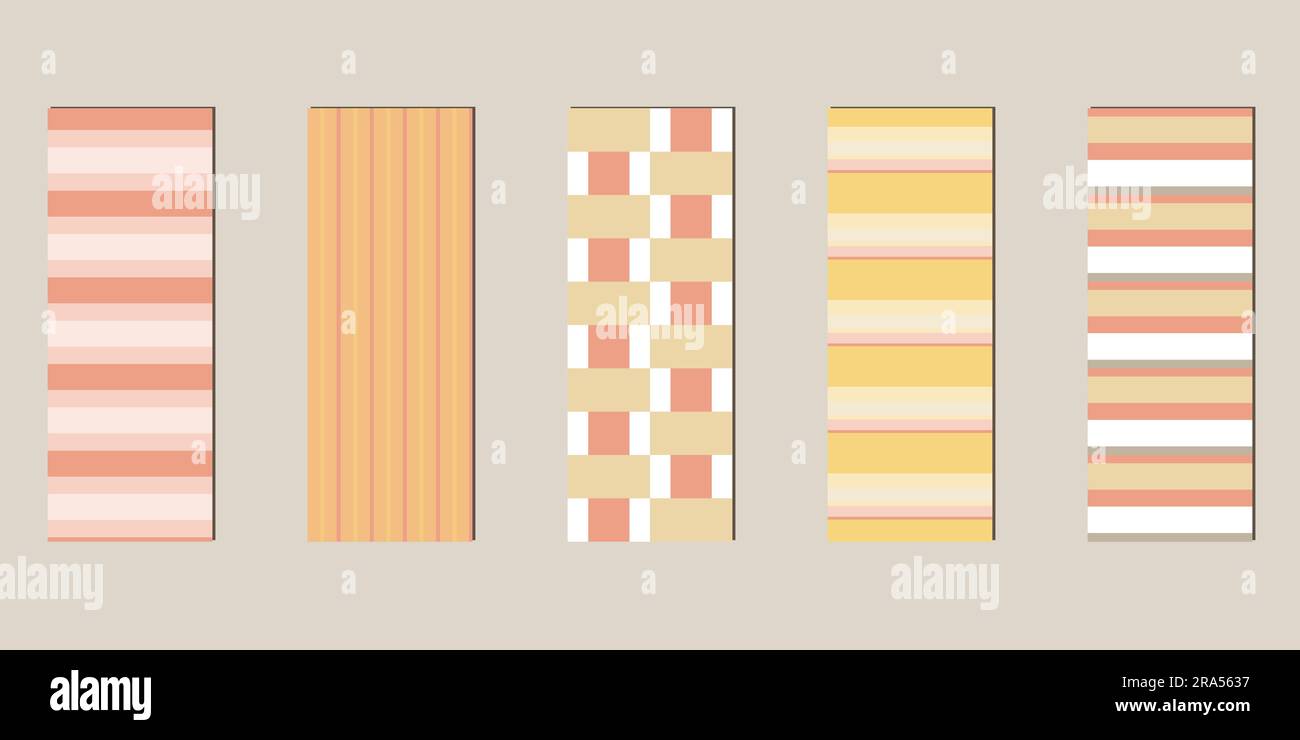 Vector illustration of a set of decorative ribbon stripes. Masking tape ...
