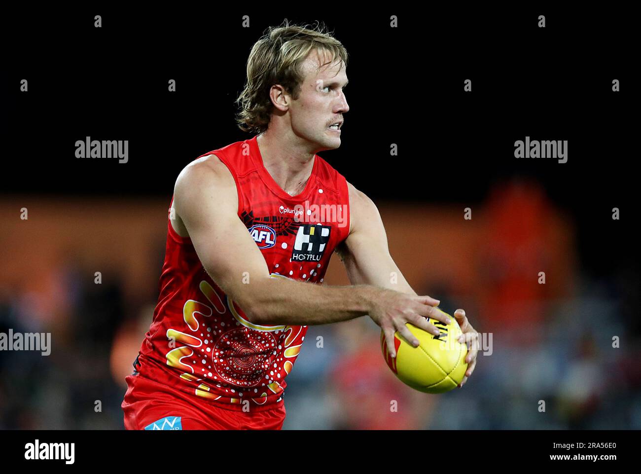 Gold Coast, Australia. 01st July, 2023. Jack Lukosius of the Suns in ...