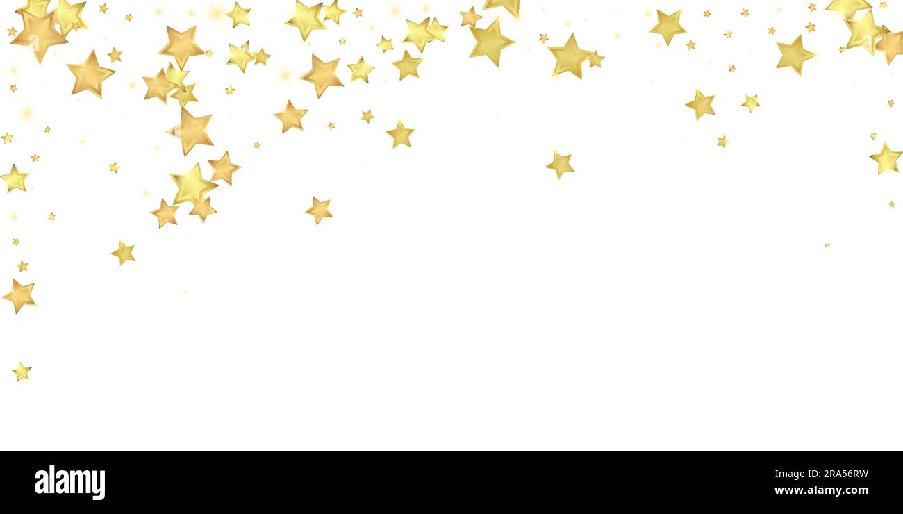 Magic stars vector overlay. Gold stars scattered around randomly ...
