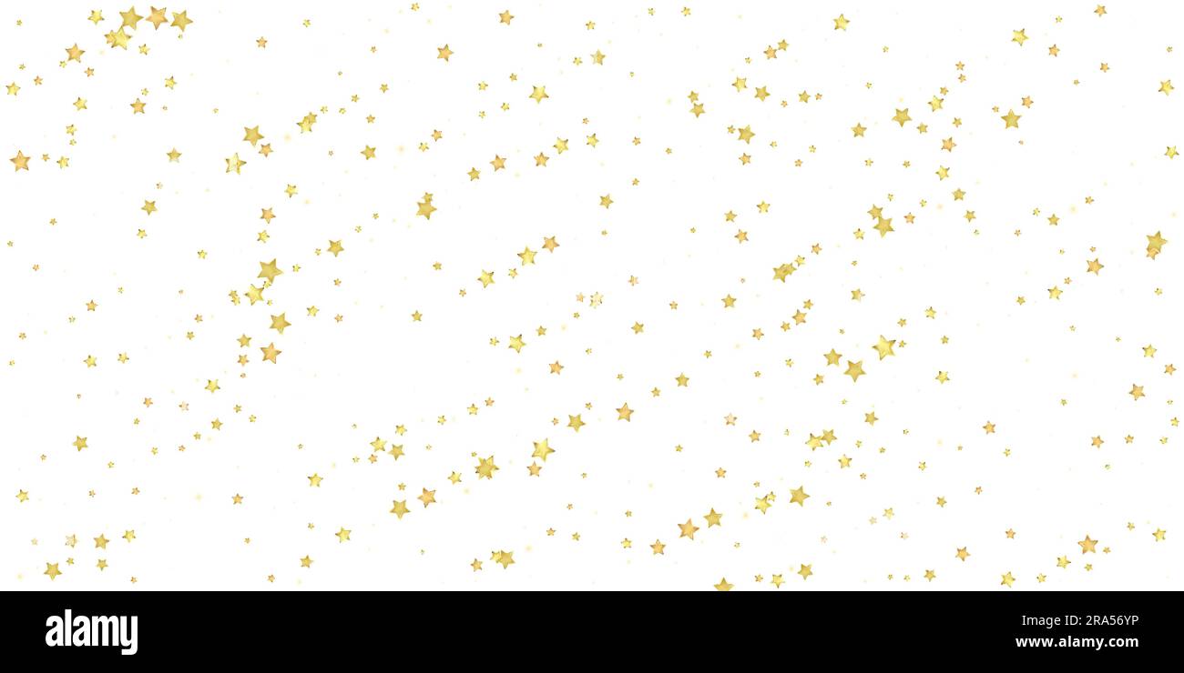 Magic stars vector overlay. Gold stars scattered around randomly ...