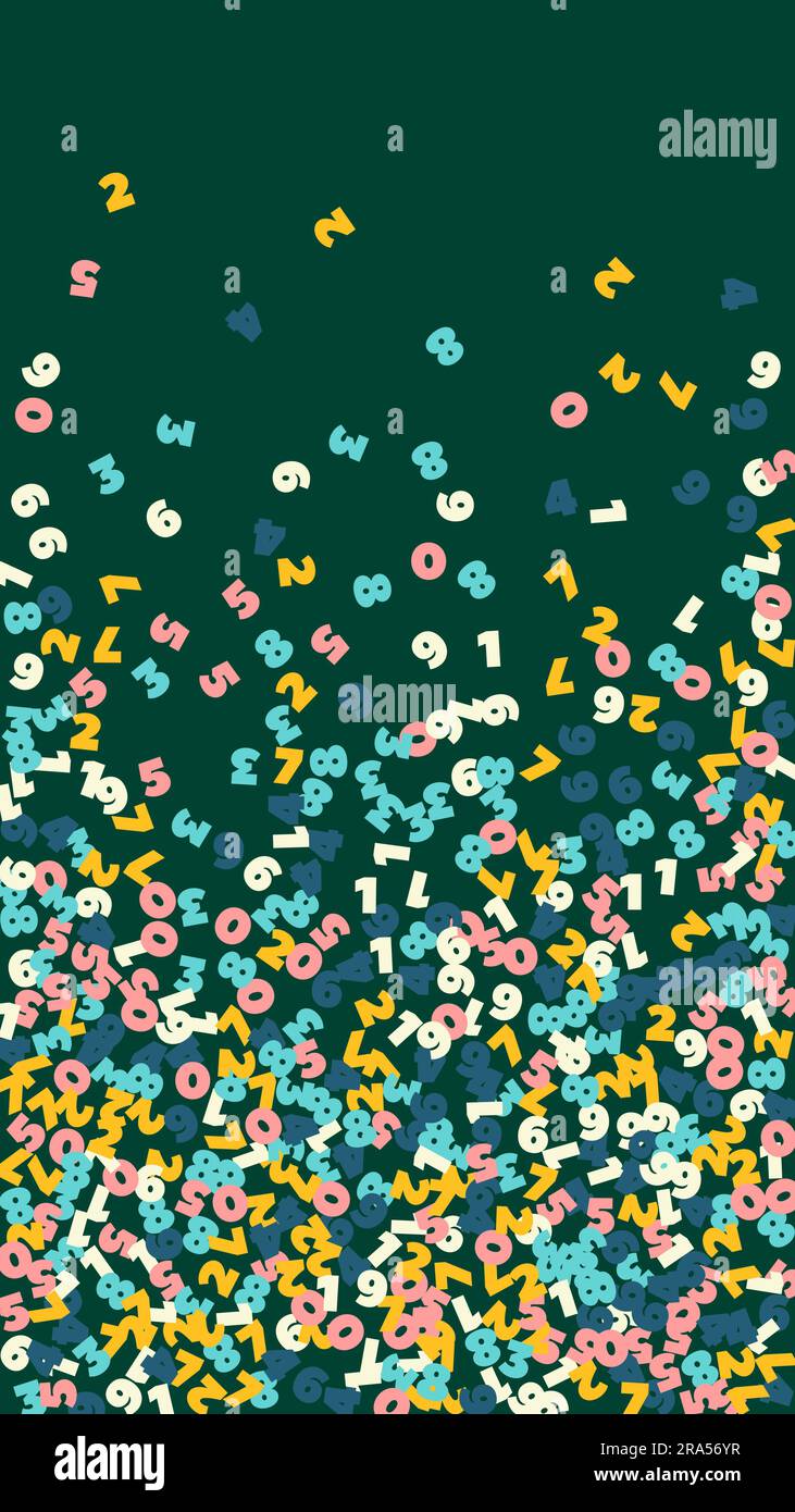 Falling letters of English language. Colorful sketch flying words of ...