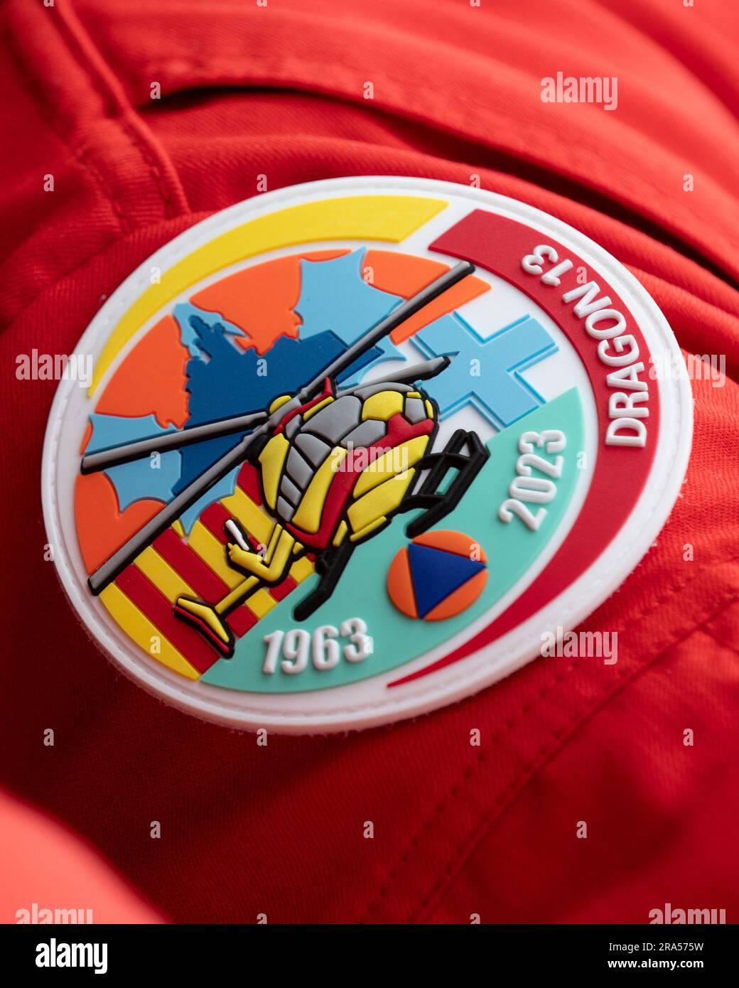 Marignane, France. 30th June, 2023. Pilots wear new symbol of the ...
