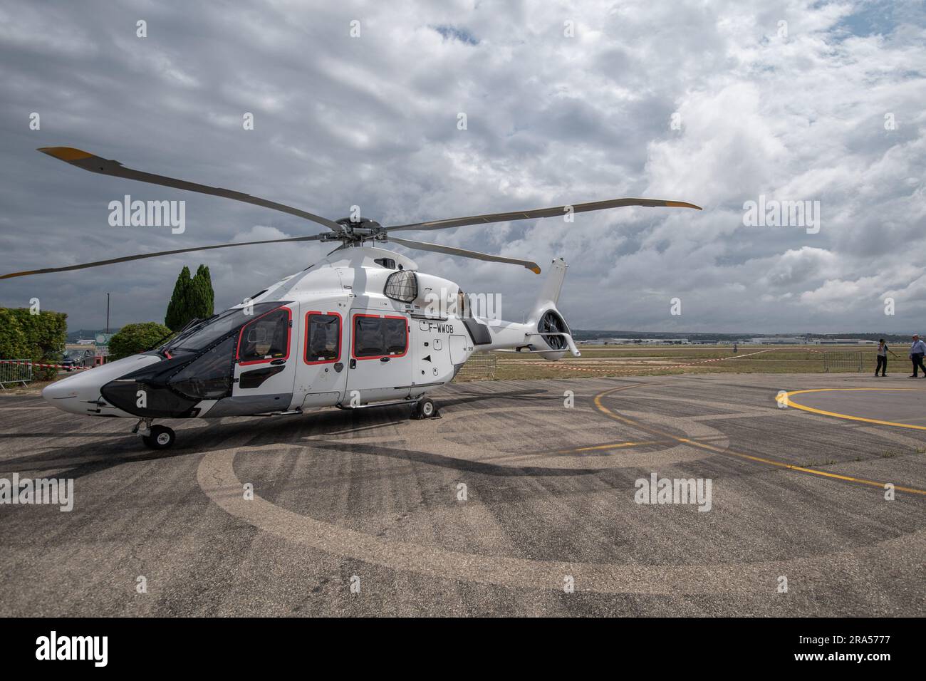 Marignane, France. 30th June, 2023. The Airbus H160 helicopter is seen ...