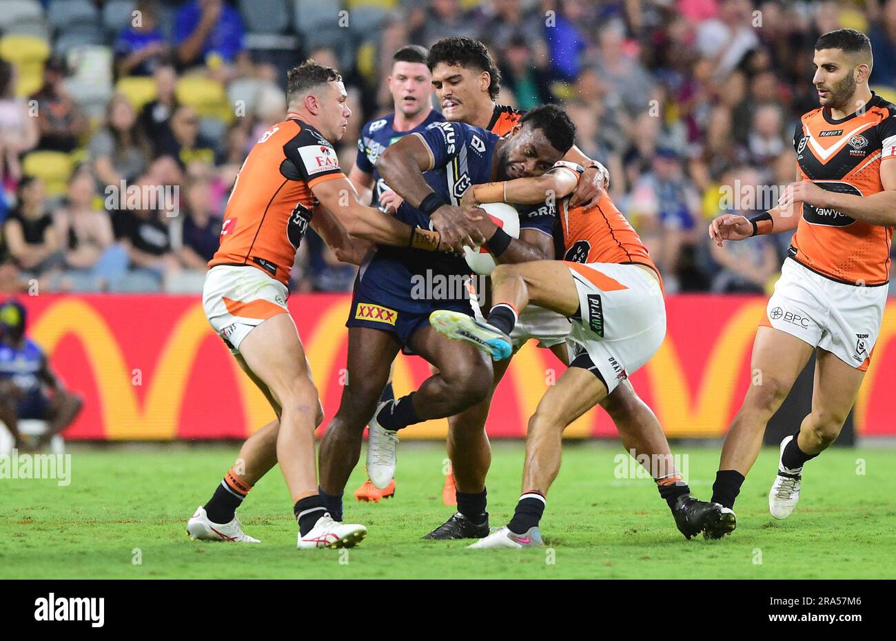 Townsville, Australia. 01st July, 2023. Semi Valemei of the Cowboys ...