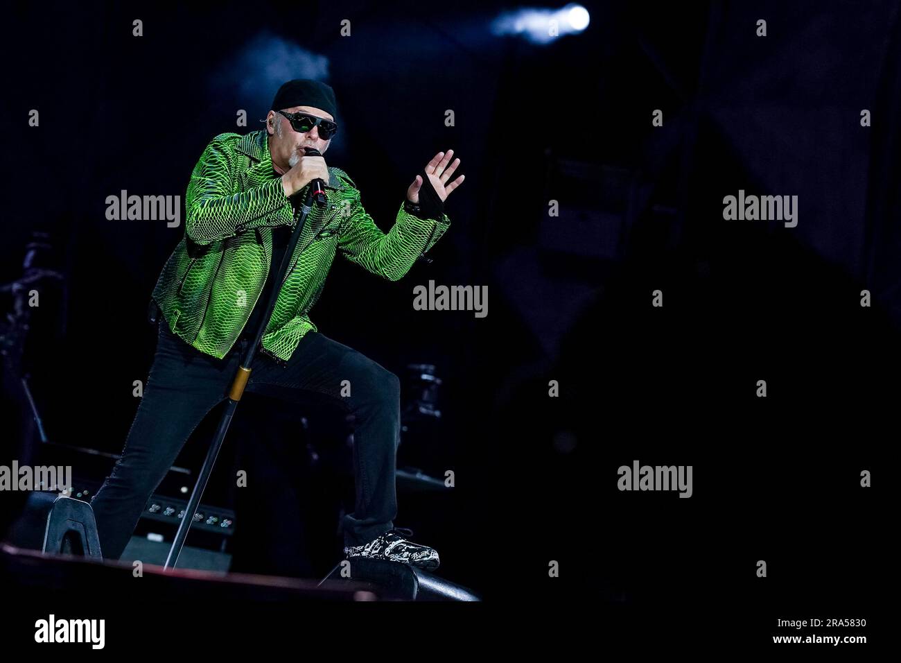 Vasco Rossi performs live on stage is Vasco Live Tour 2023 at Stadio ...