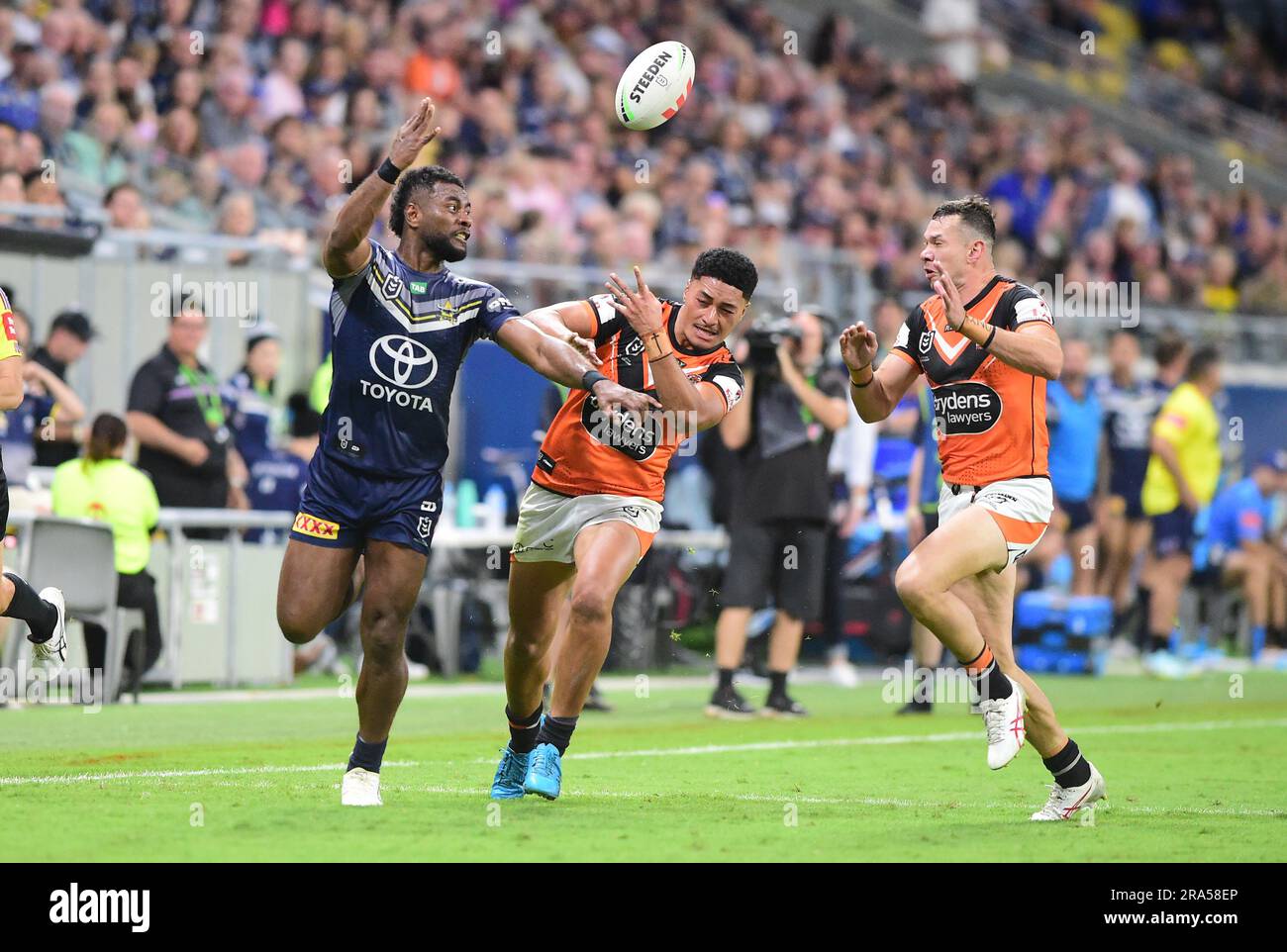 Townsville, Australia. 01st July, 2023. Semi Valemei of the Cowboys ...