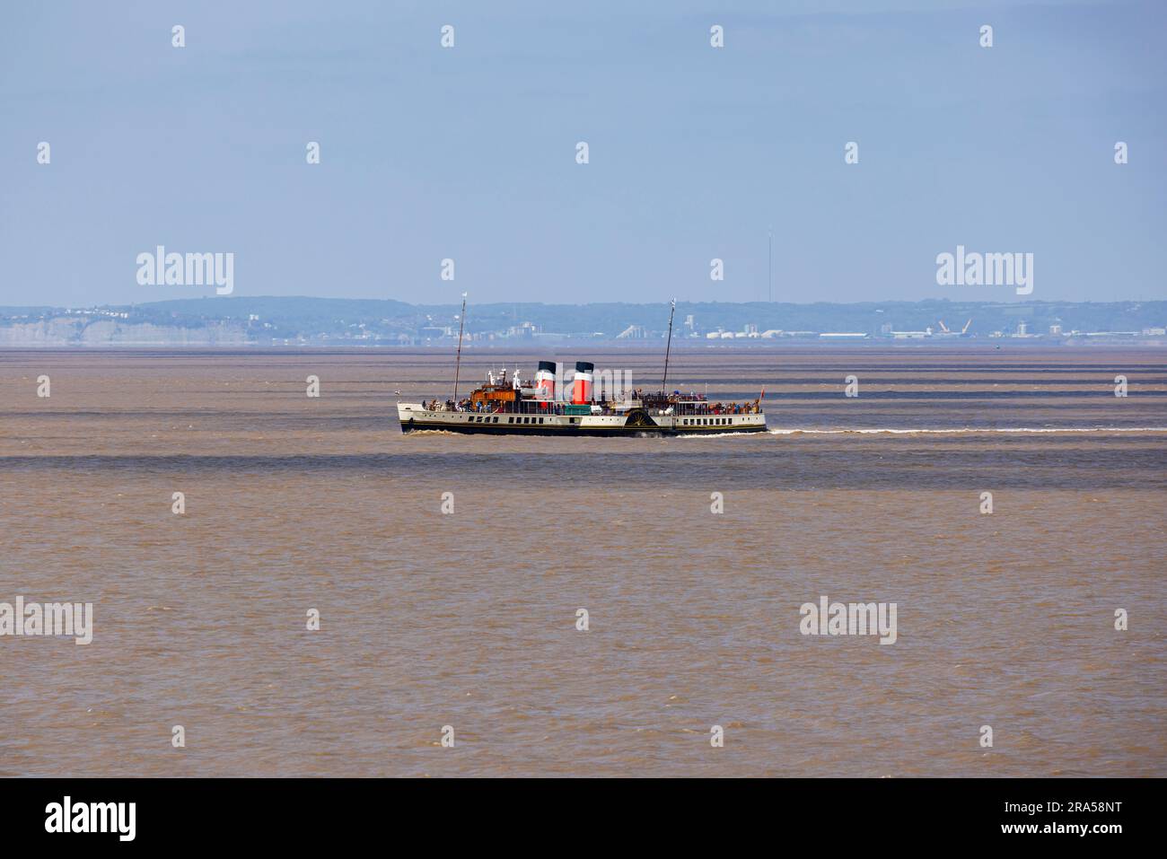 PS Waverley out in the Bristol channel Stock Photo - Alamy