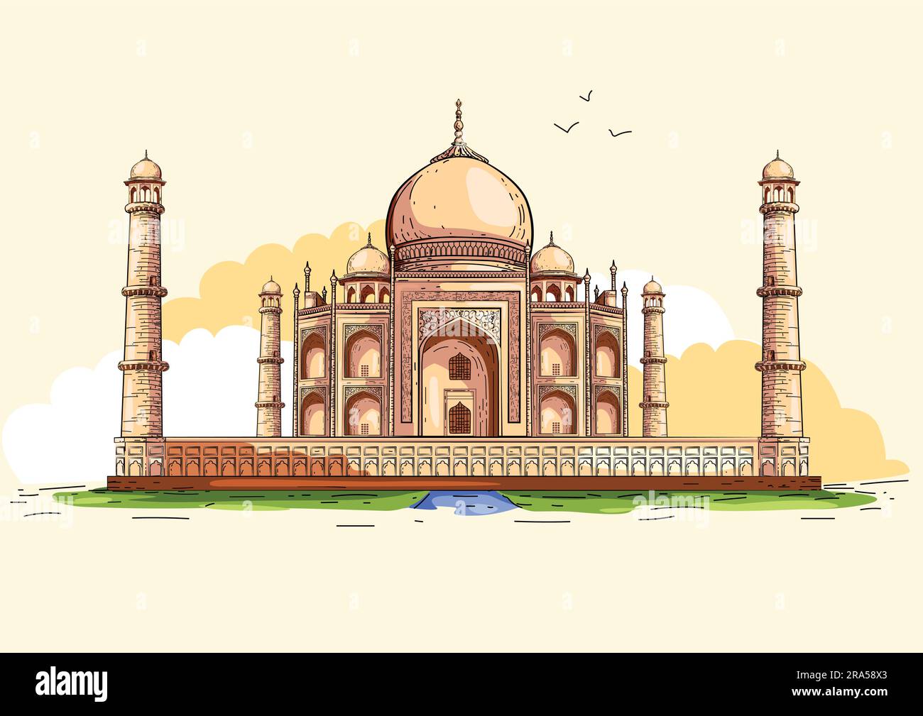 Mughal vector vectors hi-res stock photography and images - Alamy