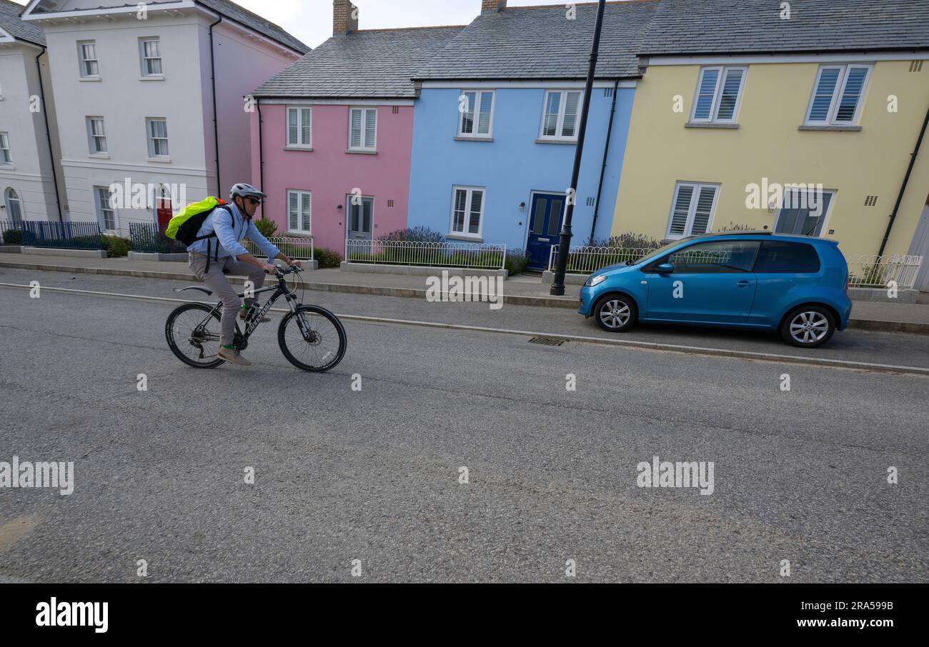 NANSLEDAN NEW TOWN DUCHY OF CORNWALL NEWQUAY Stock Photo - Alamy