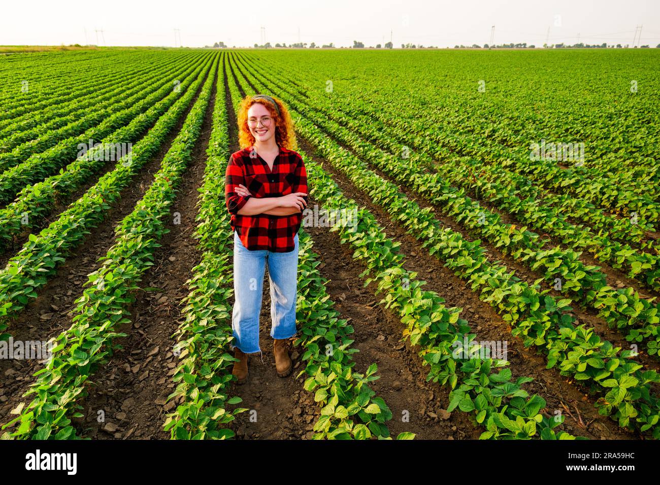 Female agriculture soy hi-res stock photography and images - Alamy