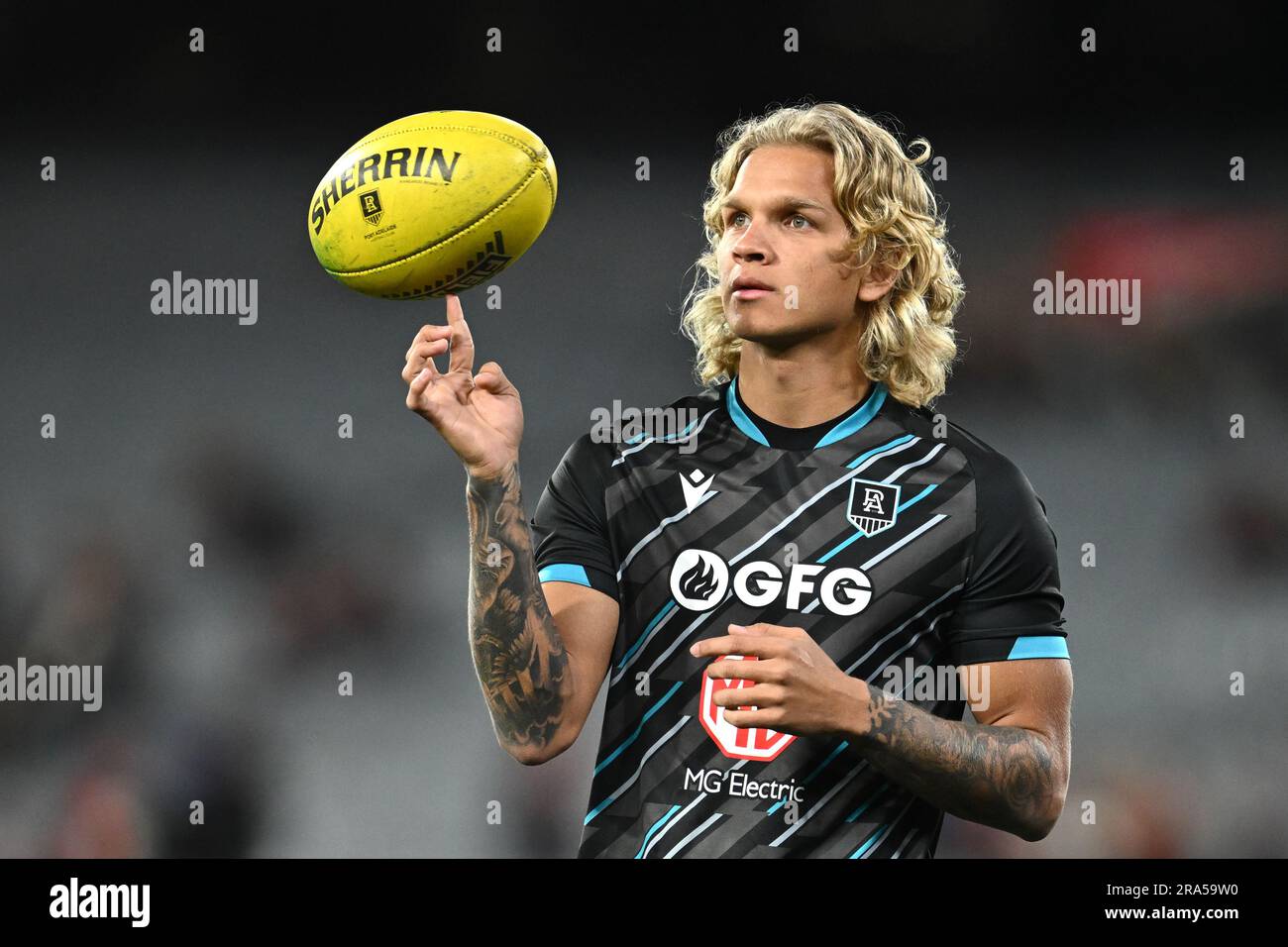 Melbourne, Australia. 01st July, 2023. Quinton Narkle of Port Adelaide ...