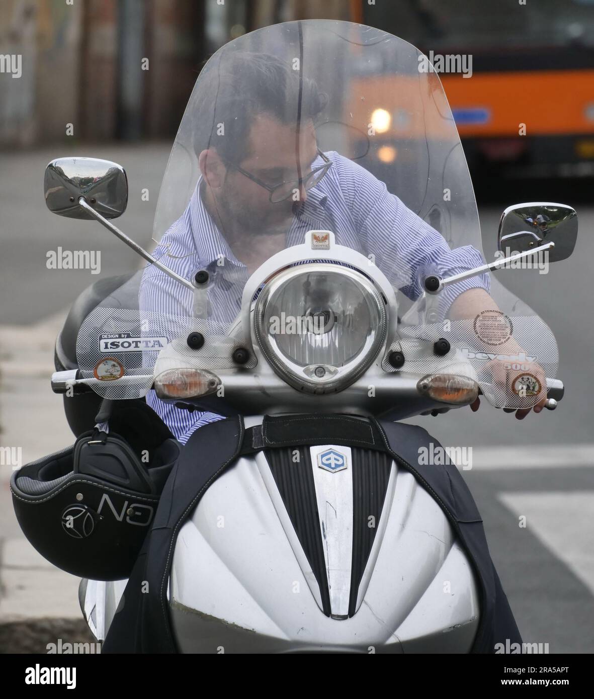 Milan, Italy. 01st July, 2023. Salvini and new highway code: license ...