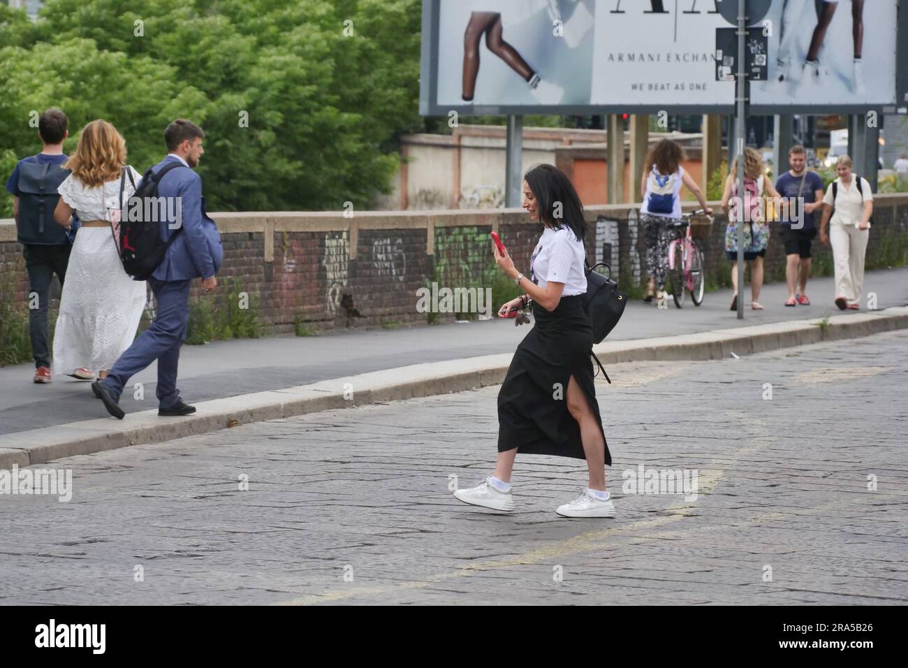 Milan, Italy. 01st July, 2023. Salvini and new highway code: license ...