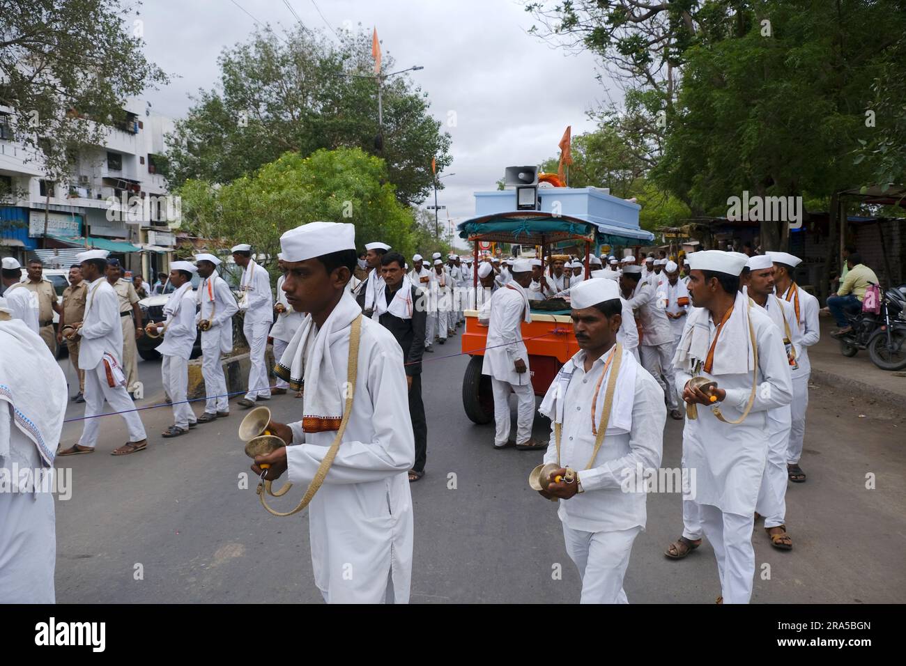 24 June 2023, Solapur, India, Shegaon Gajanan Maharaj Palkhi Sohala ...