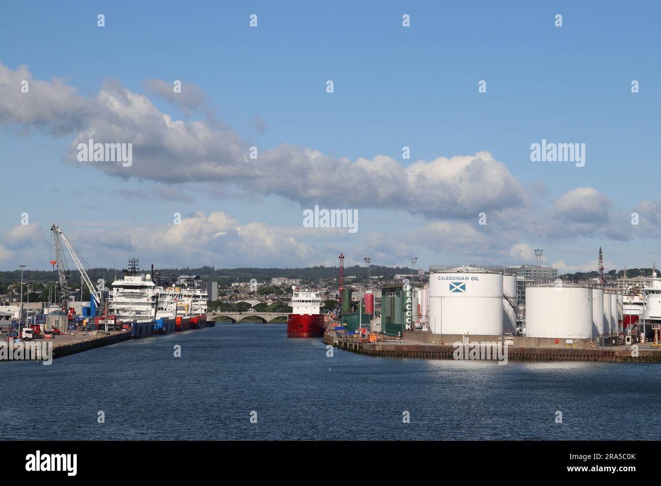 Aberdeen Harbour, Scotland Stock Photo - Alamy