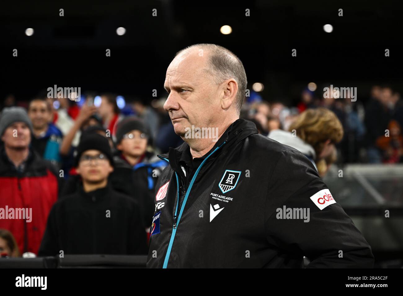 Melbourne, Australia. 01st July, 2023. Port Adelaide head coach Ken ...