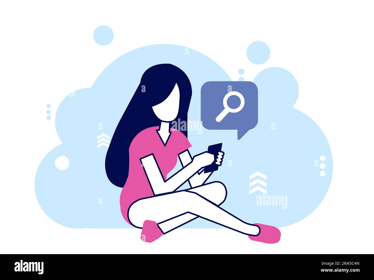 Cartoon shopping online mobile phone Stock Vector Images - Alamy