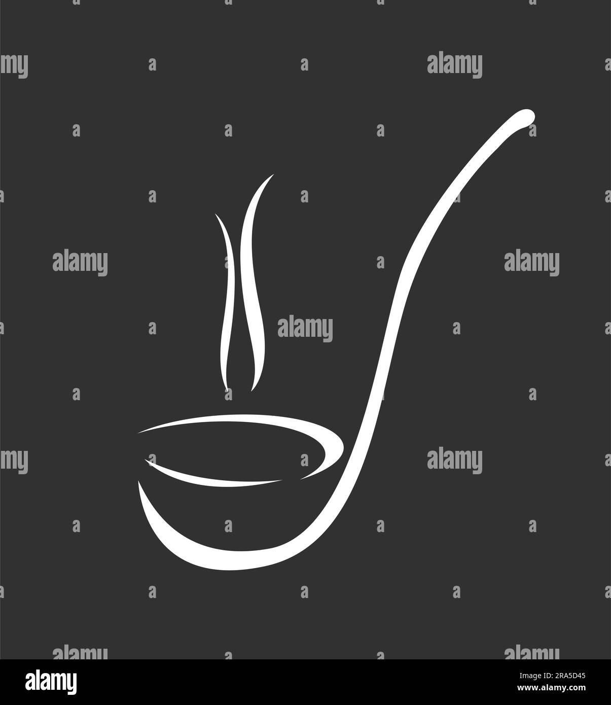 soup ladle icon vector illustration logo Stock Vector Image & Art - Alamy