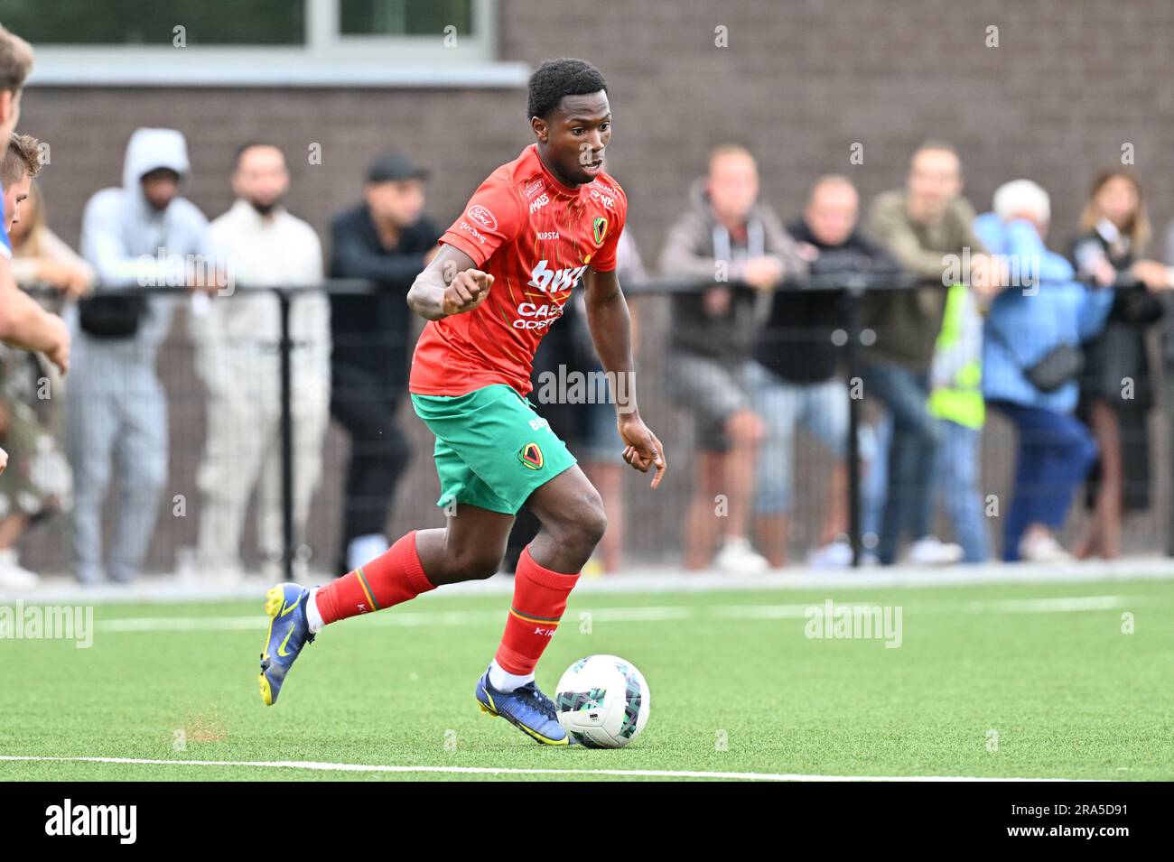Mo Berte (90) of Oostende pictured during a friendly pre-season game ...