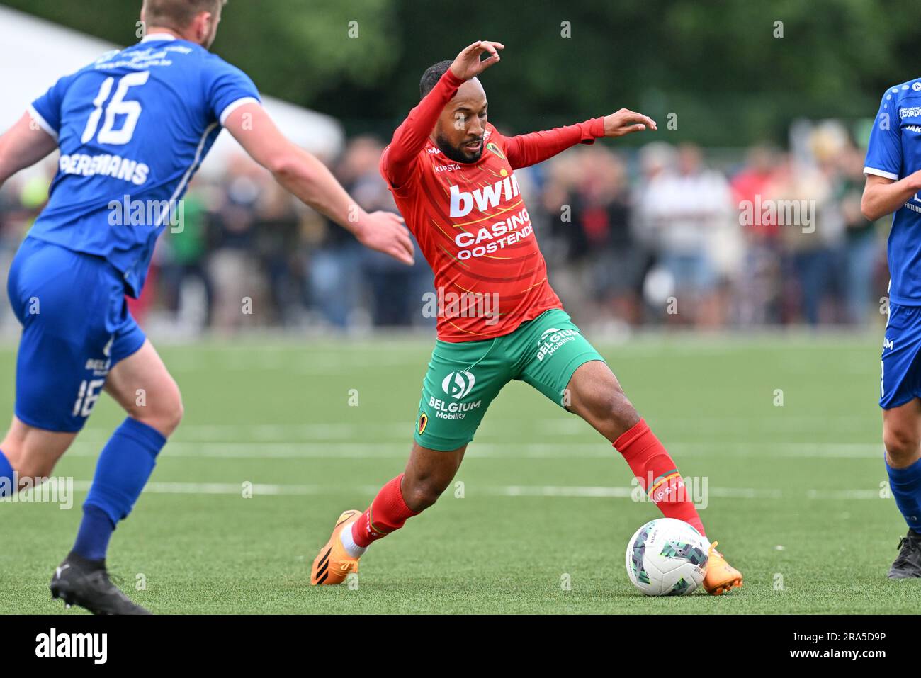Kenny Rocha (10) of Oostende pictured during a friendly pre-season game ...