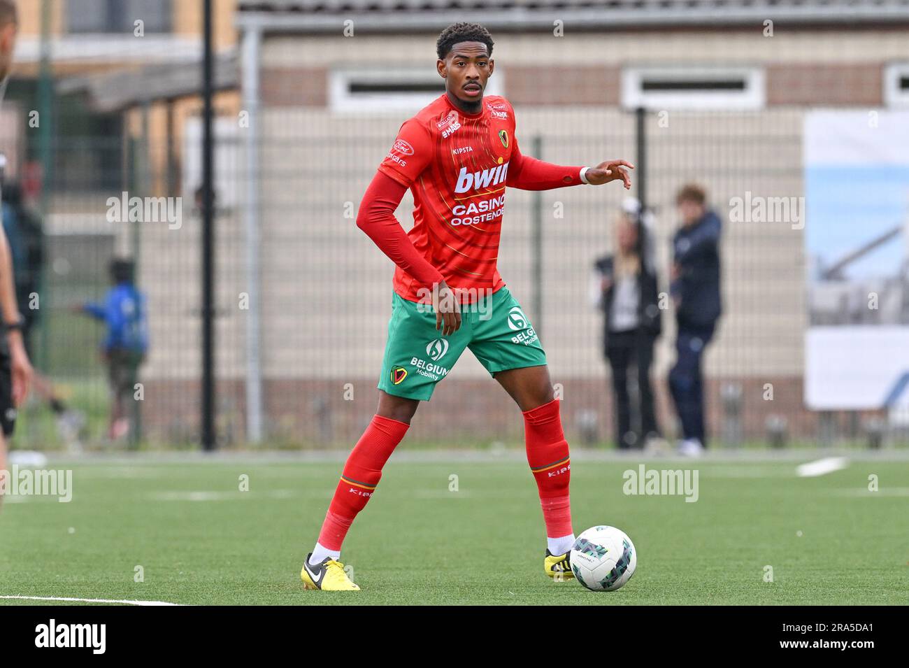 Zech Medley (3) of Oostende pictured during a friendly pre-season game ...
