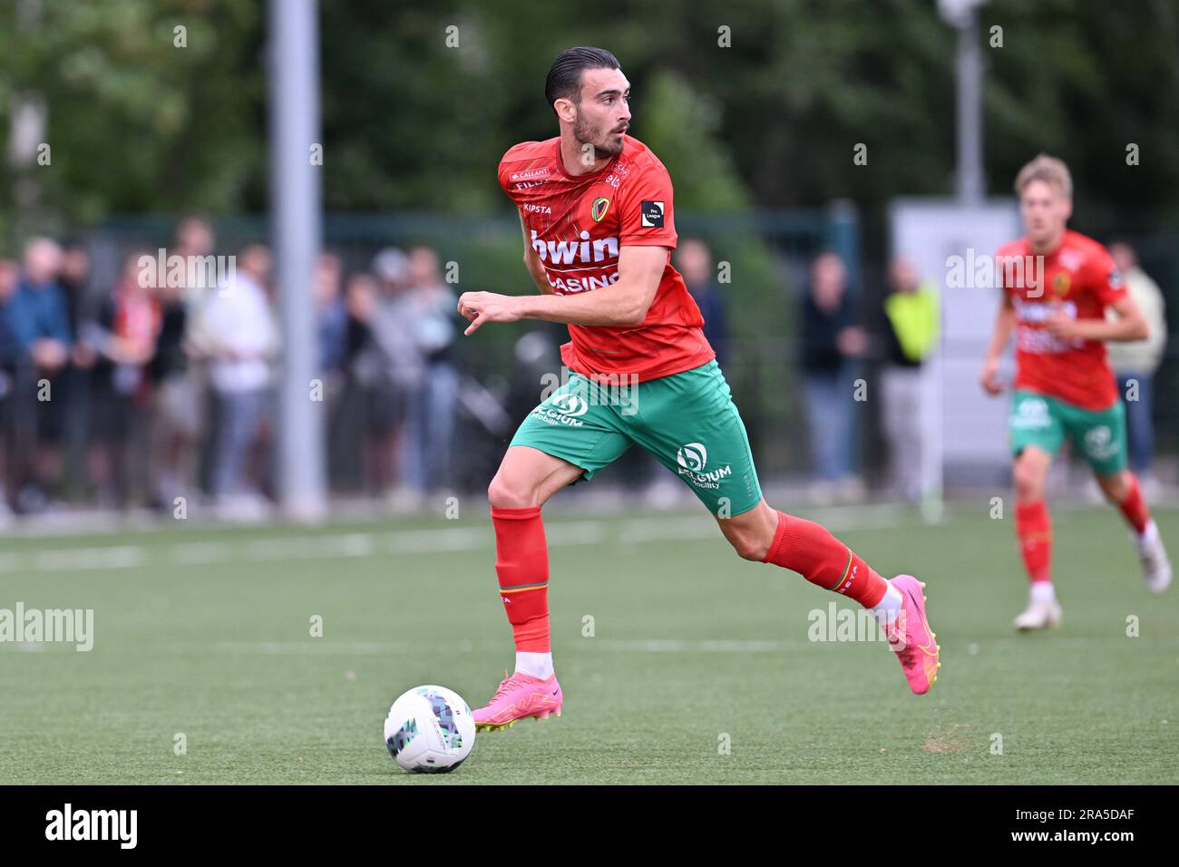 Andrew Jung (11) of Oostende pictured during a friendly pre-season game ...