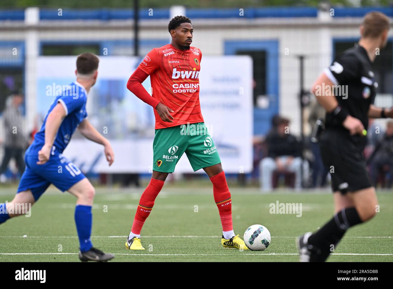 Zech Medley (3) of Oostende pictured during a friendly pre-season game ...