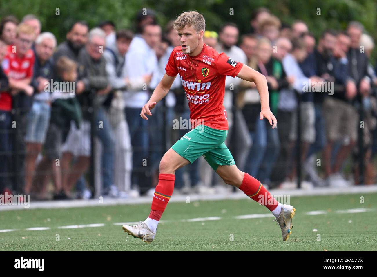 Siebe Wylin (36) of Oostende pictured during a friendly pre-season game ...