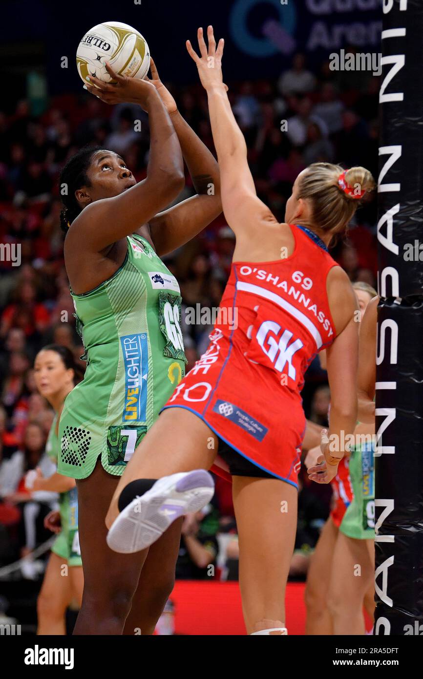 Sydney, Australia. 01st July, 2023. Jhaniele Fowler of the Fever during ...