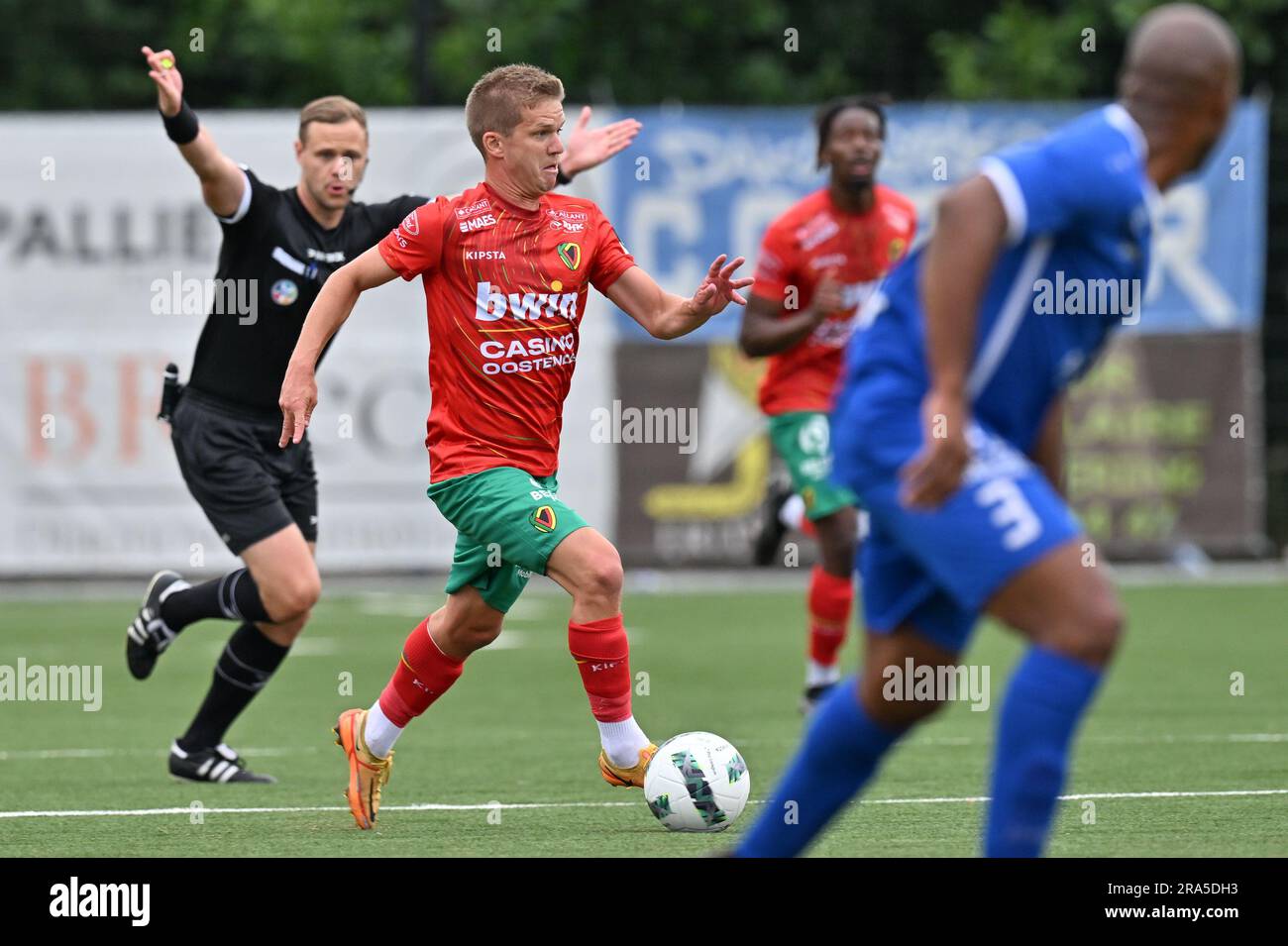 Bredene, Belgium. 30th June, 2023. Vincent Koziello (26) of Oostende ...