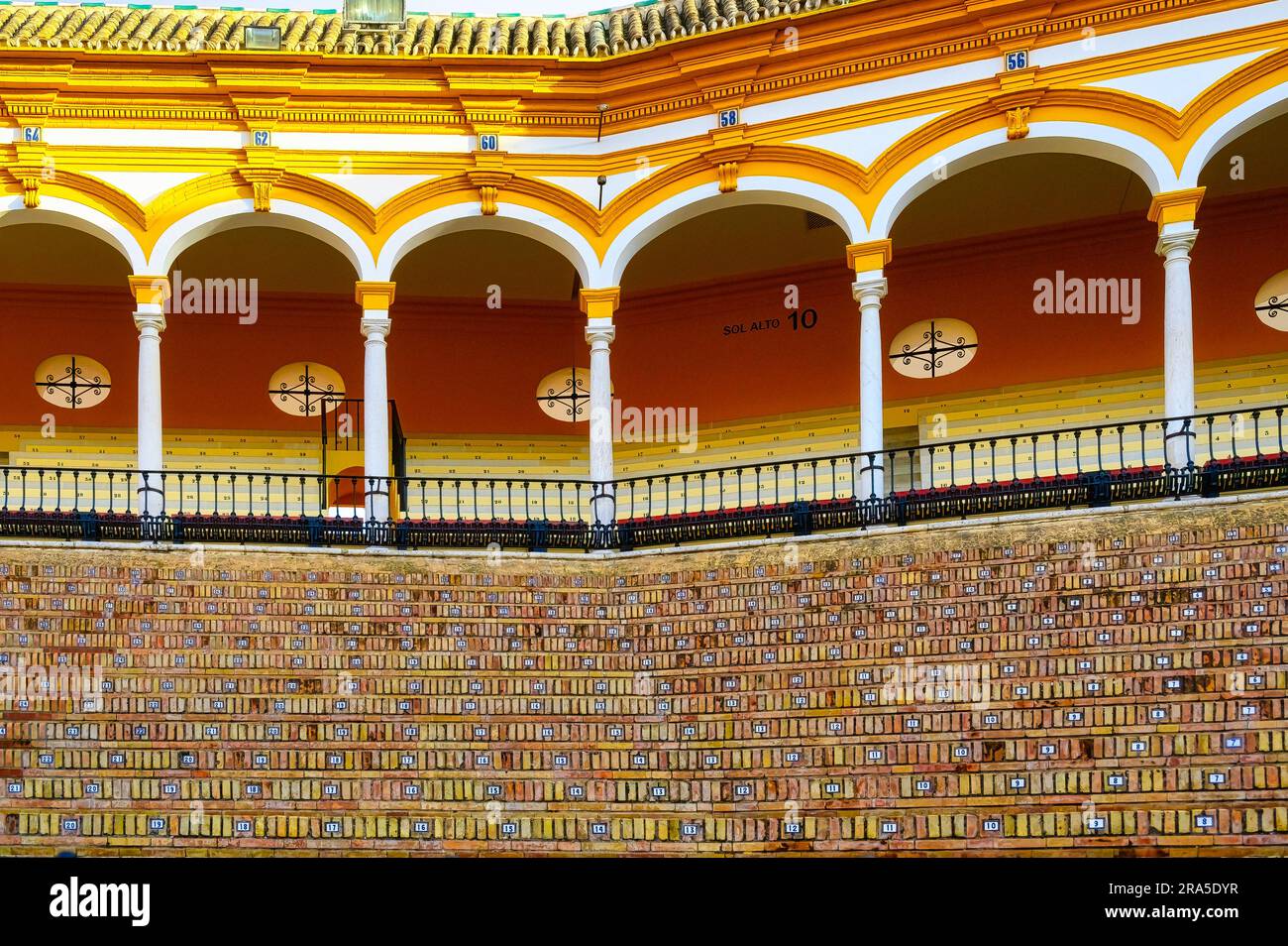 Seville, Spain - January 20, 2023: Architecture of the Bullring ...