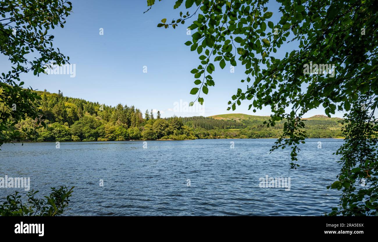 The Burrator Reservoir and Dam on Dartmoor, suppling Plymouth with ...