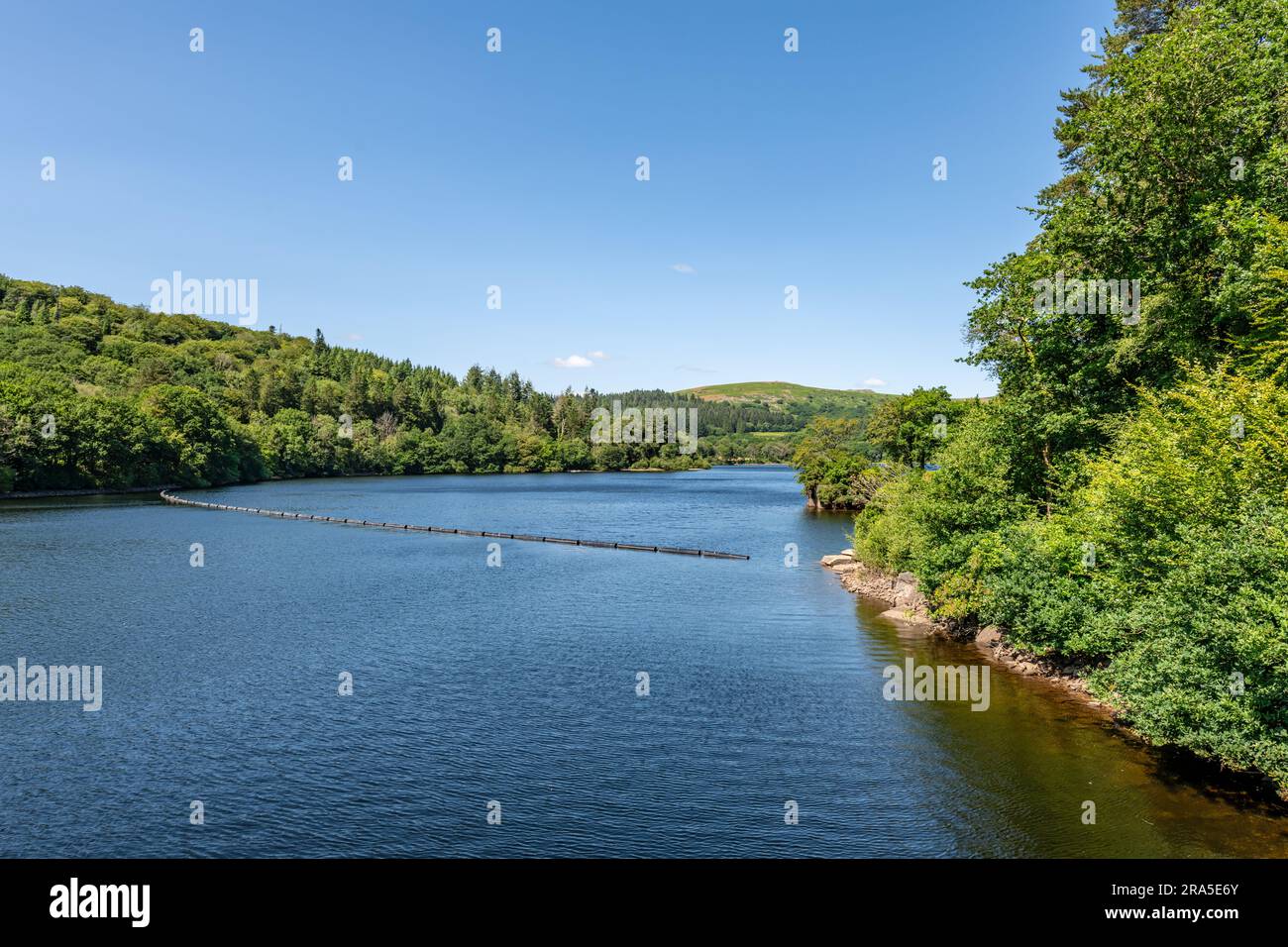 The Burrator Reservoir and Dam on Dartmoor, suppling Plymouth with ...
