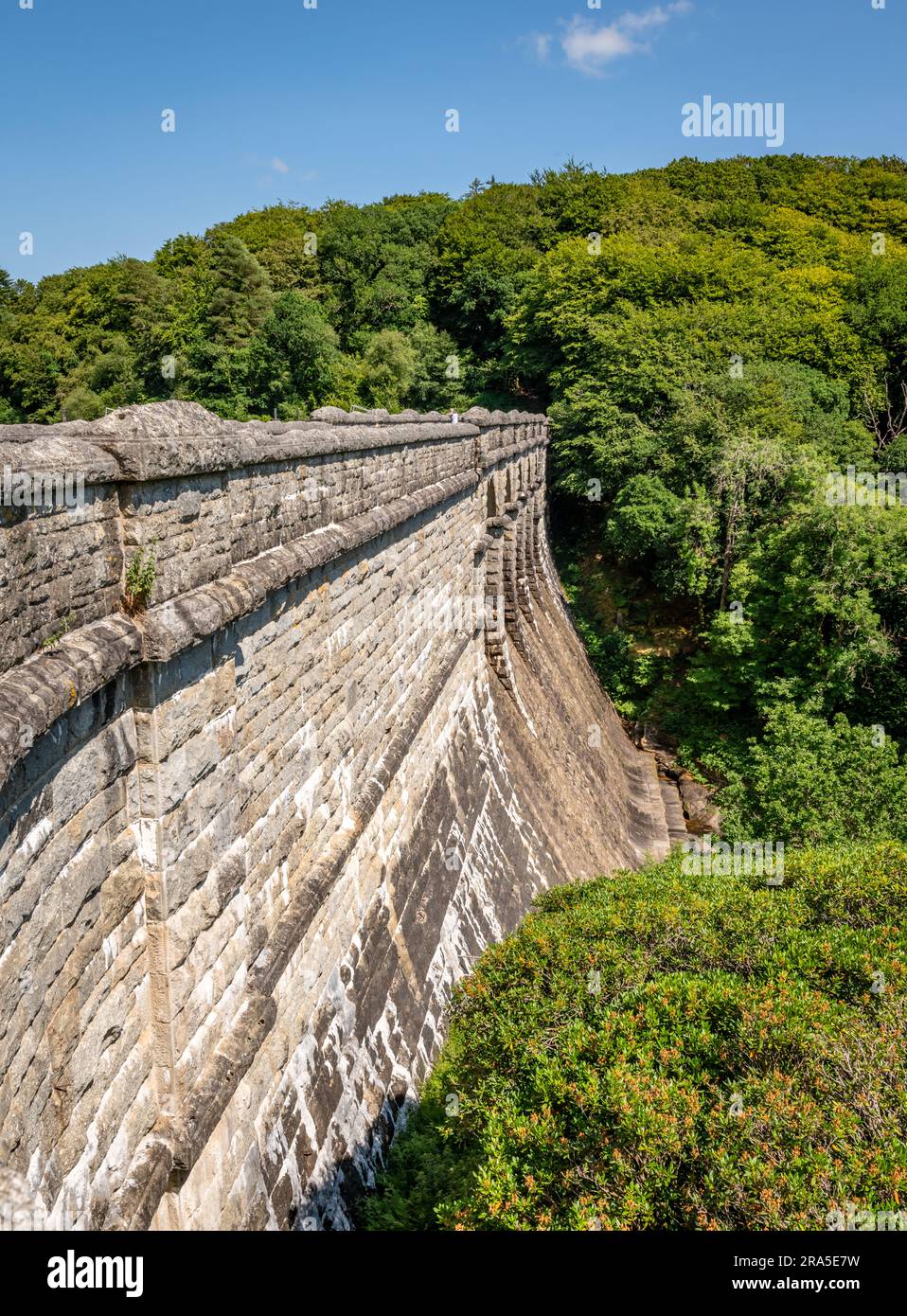 The Burrator Reservoir and Dam on Dartmoor, suppling Plymouth with ...