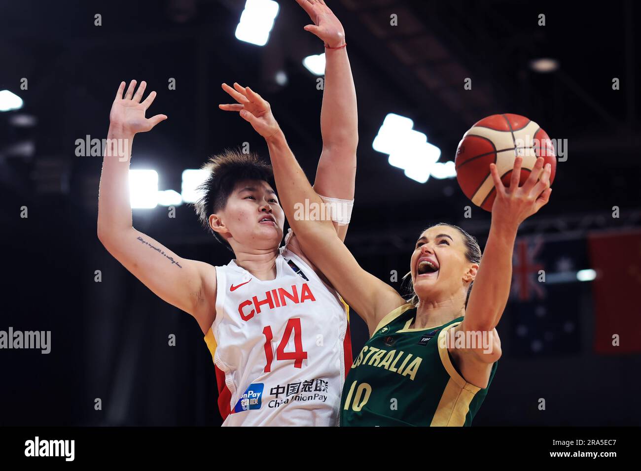 Sydney, Australia. 01st July, 2023. Alice Kunek of Australia lays the ...