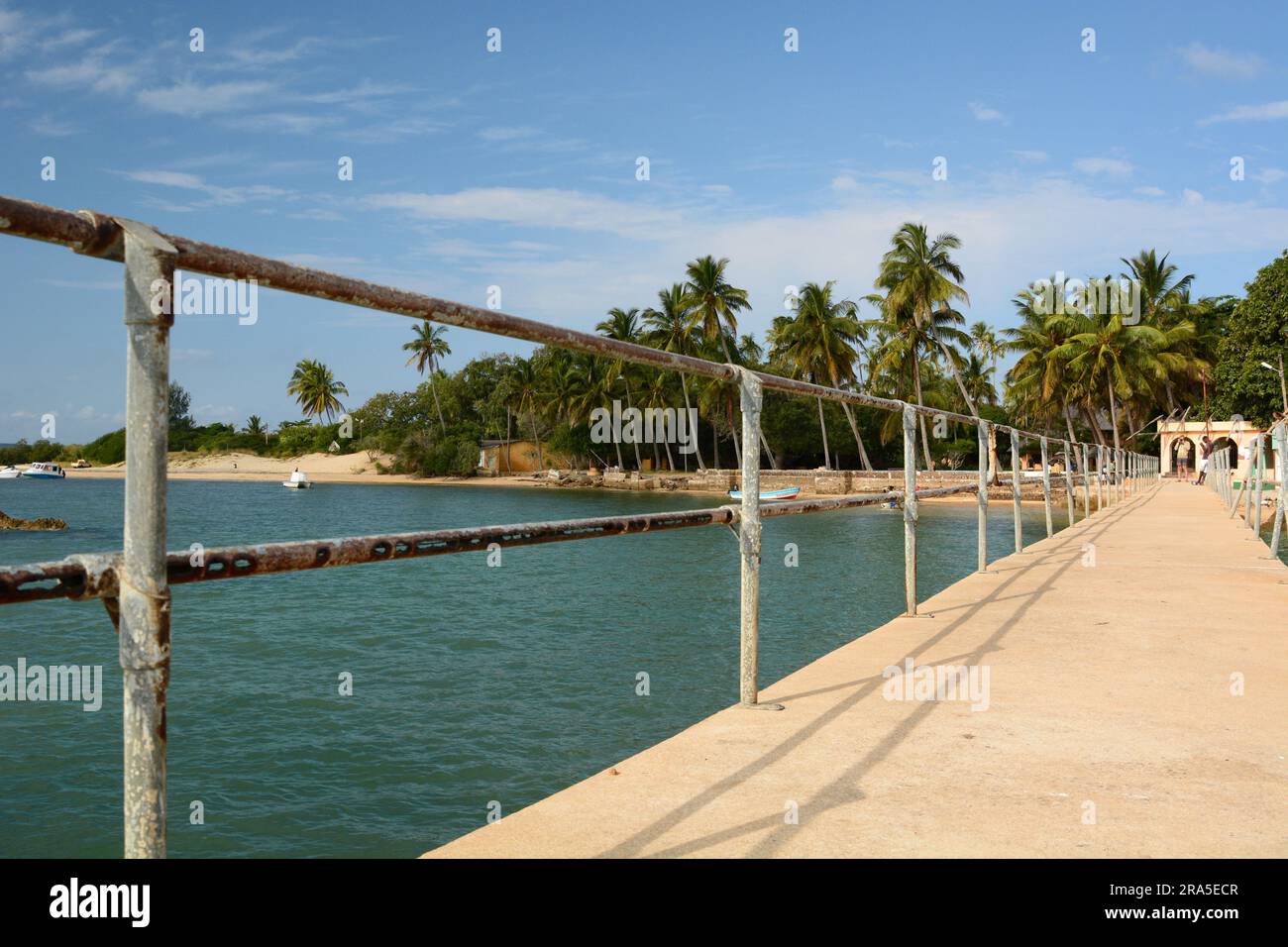 The pier of Inhaca settlement. Inhaca island. Maputo municipality ...