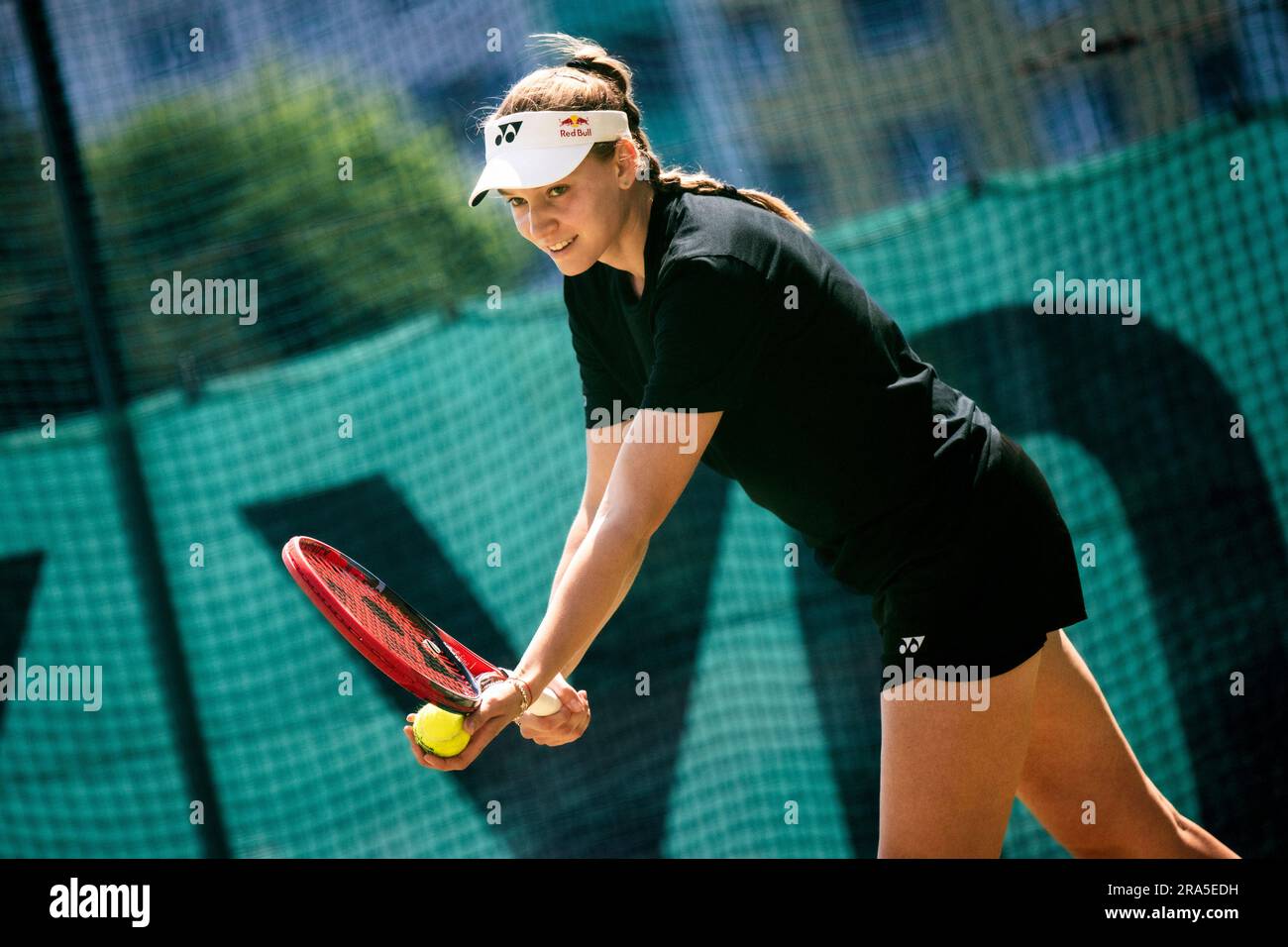 Tennis prodigy Elena Rybakina, ranked third in the world, is preparing ...