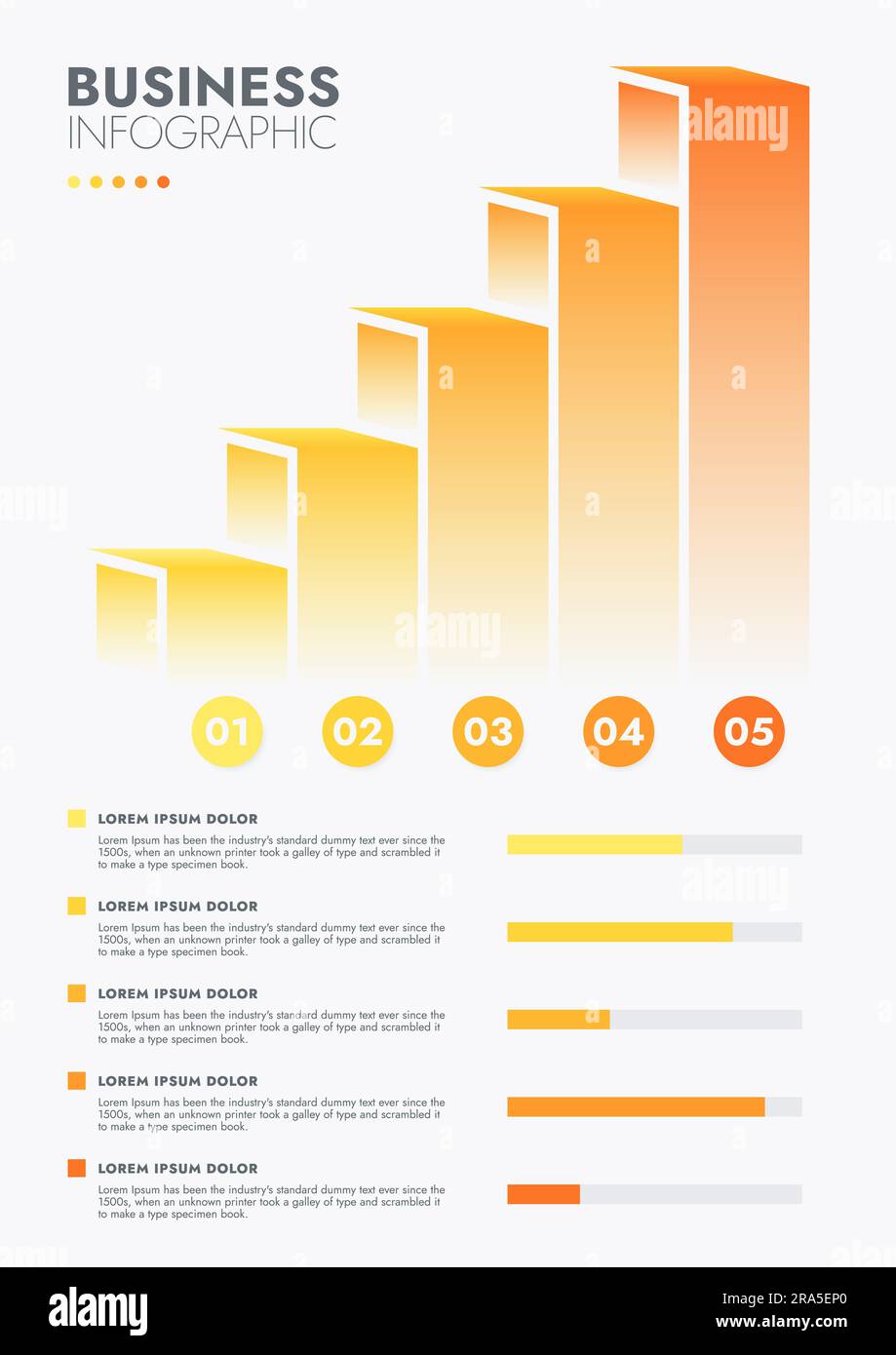 Infographic template for presentations and features data visualization ...
