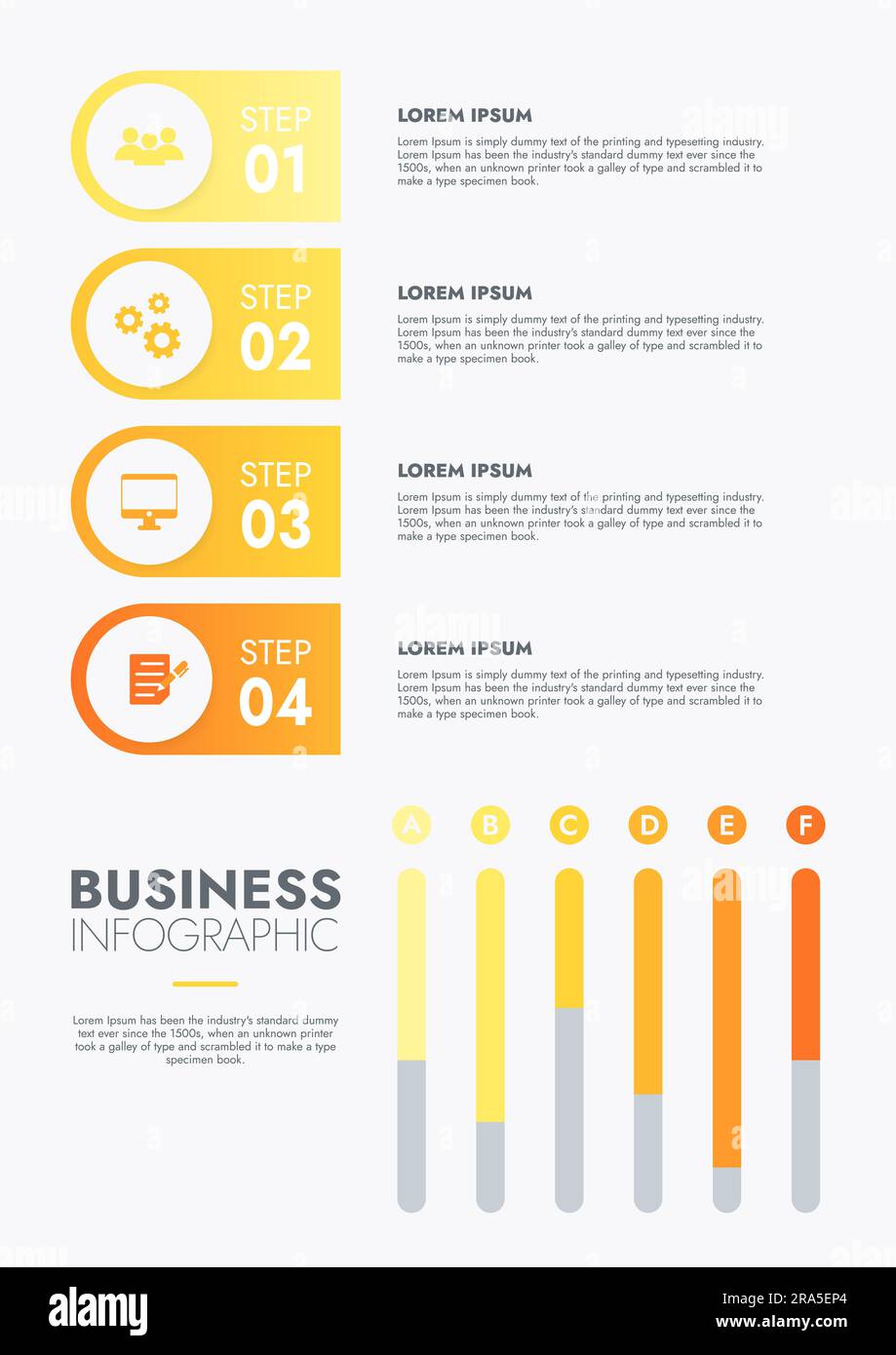 Infographic template for presentations and features data visualization ...