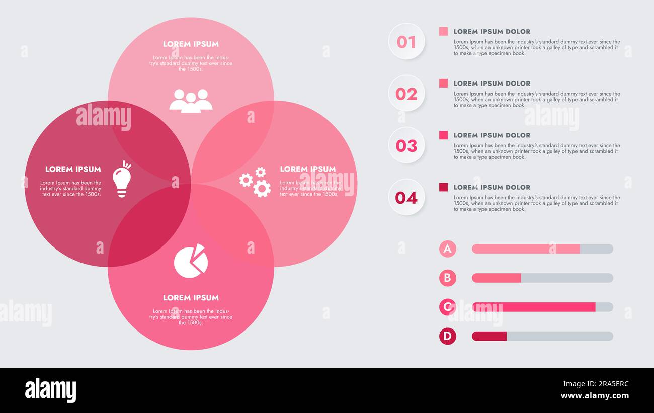 Infographic template for presentations and features data visualization ...