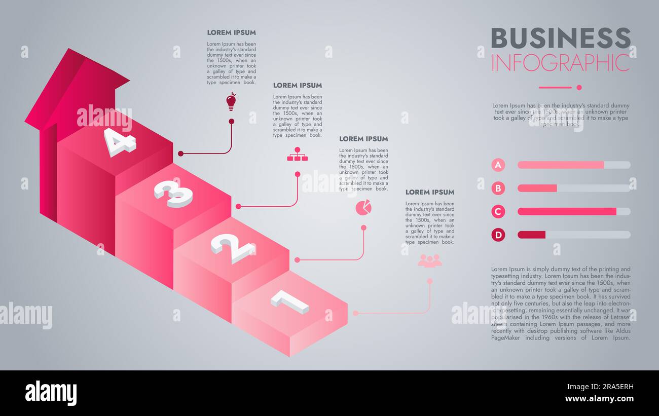 Infographic template for presentations and features data visualization ...