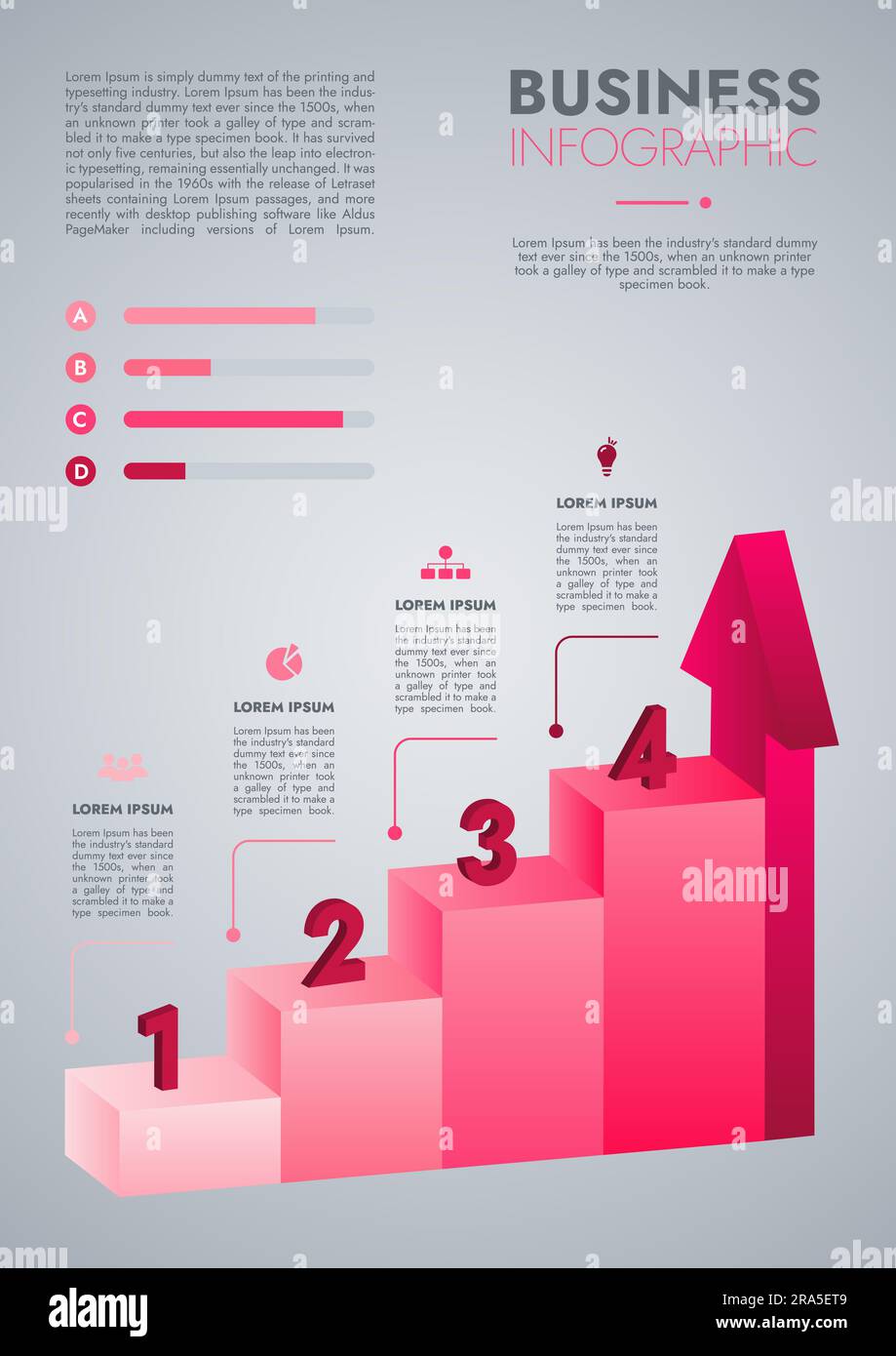 Infographic template for presentations and features data visualization ...