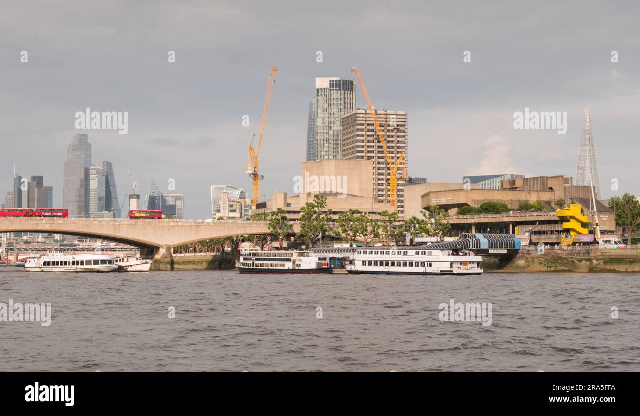 Waterloo Bridge and Queen Elizabeth Hall on the Southbank Centre ...