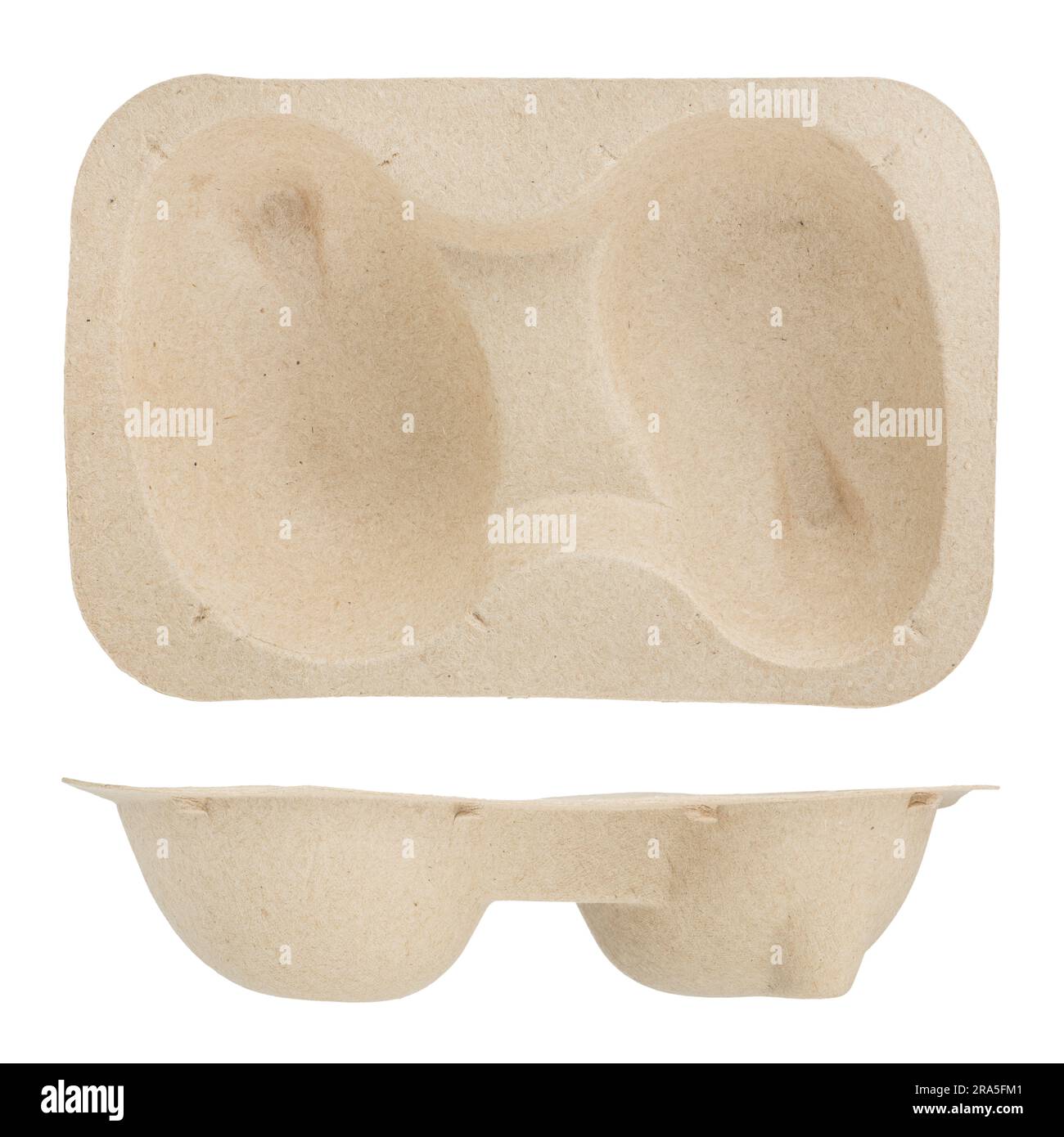 Avocado box. Eco cardboard tray isolated on white background, from ...