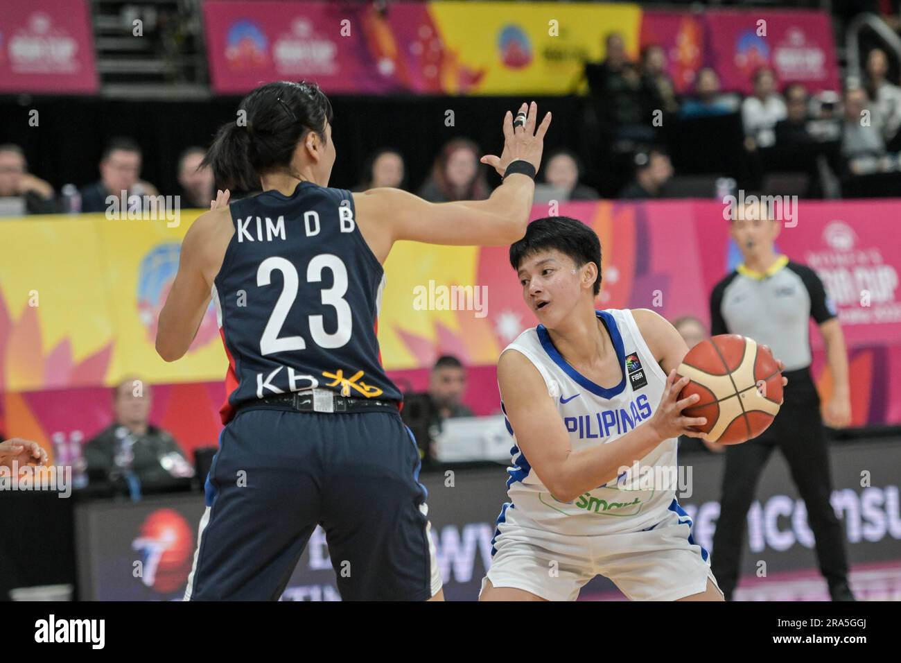 Sydney, Australia. 01st July, 2023. Kim Danbi (L) of the Korea Women ...