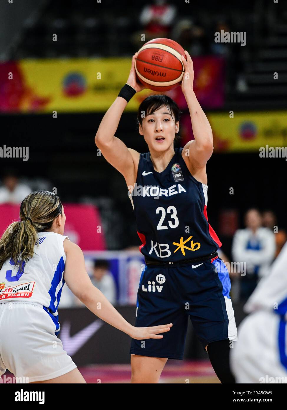 Sydney, Australia. 01st July, 2023. Kim Danbi of the Korea Women Basketball team seen in action ...