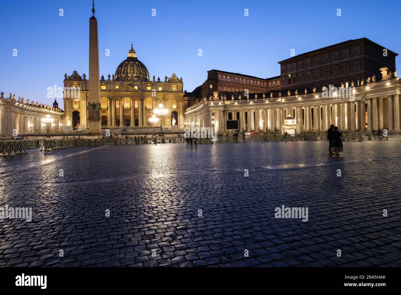 view of Saint Peter's Square (it is the square located in front of ...