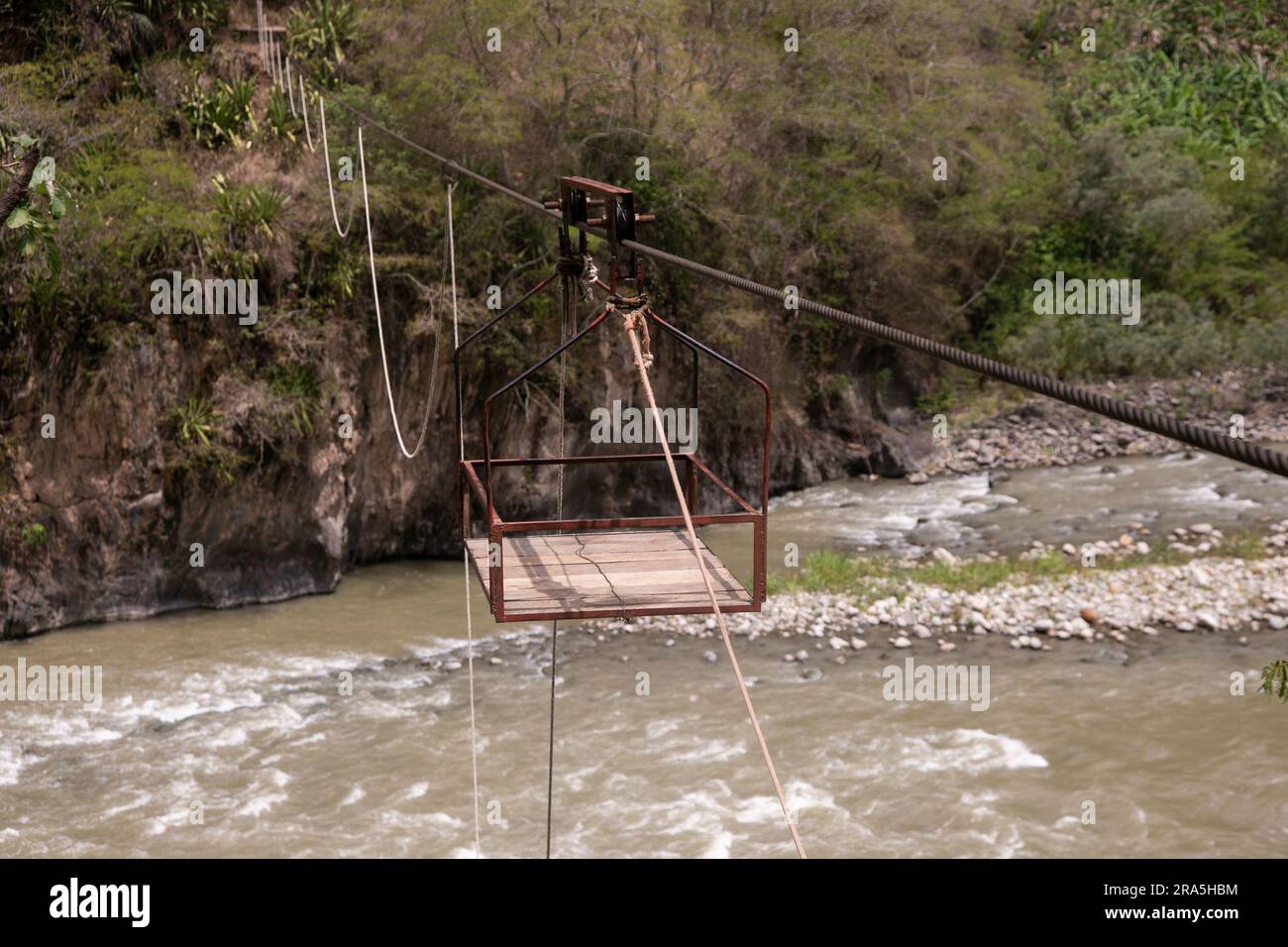 Oroya to transport material or people in a river in the Peruvian jungle ...