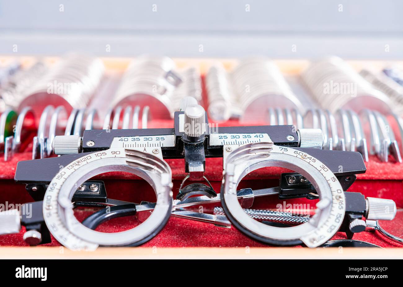 Diopter Lens With Lenses In Ophthalmological Test Box Ophthalmological Messbrille And Lens Kit