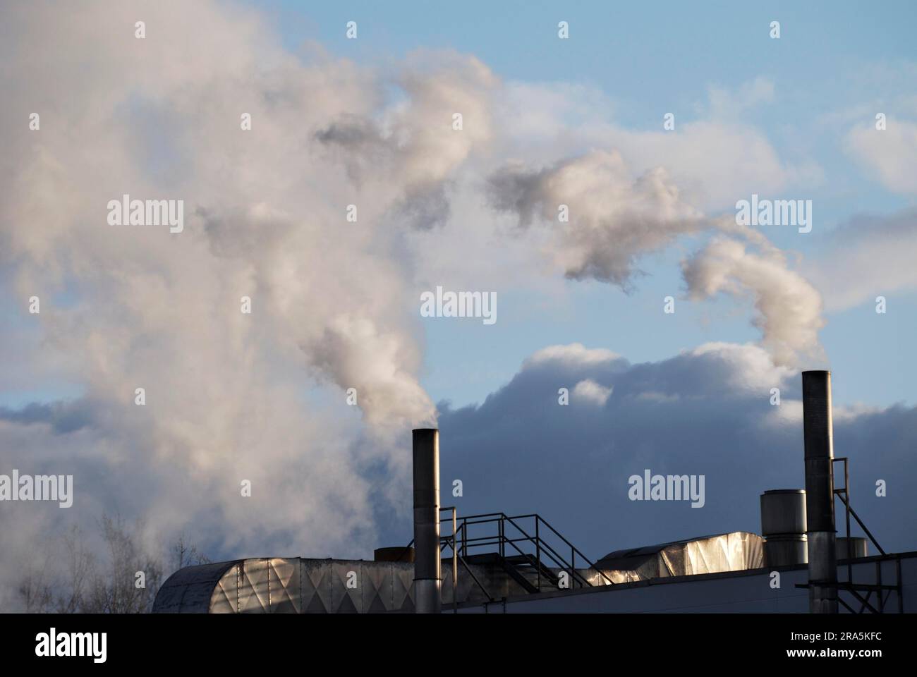 Air pollution from a factory Stock Photo - Alamy